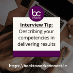 Interview Tip: Describing your competencies in delivering results ...
